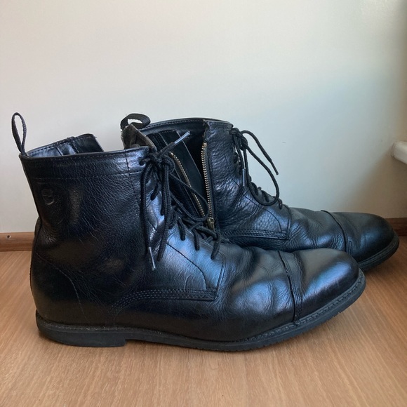 Timberland | Shoes | Mens Black Leather Timberland Boots | Poshmark